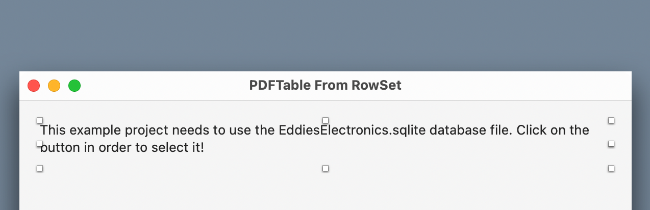 PDFTable from a RowSet – Xojo Programming Blog