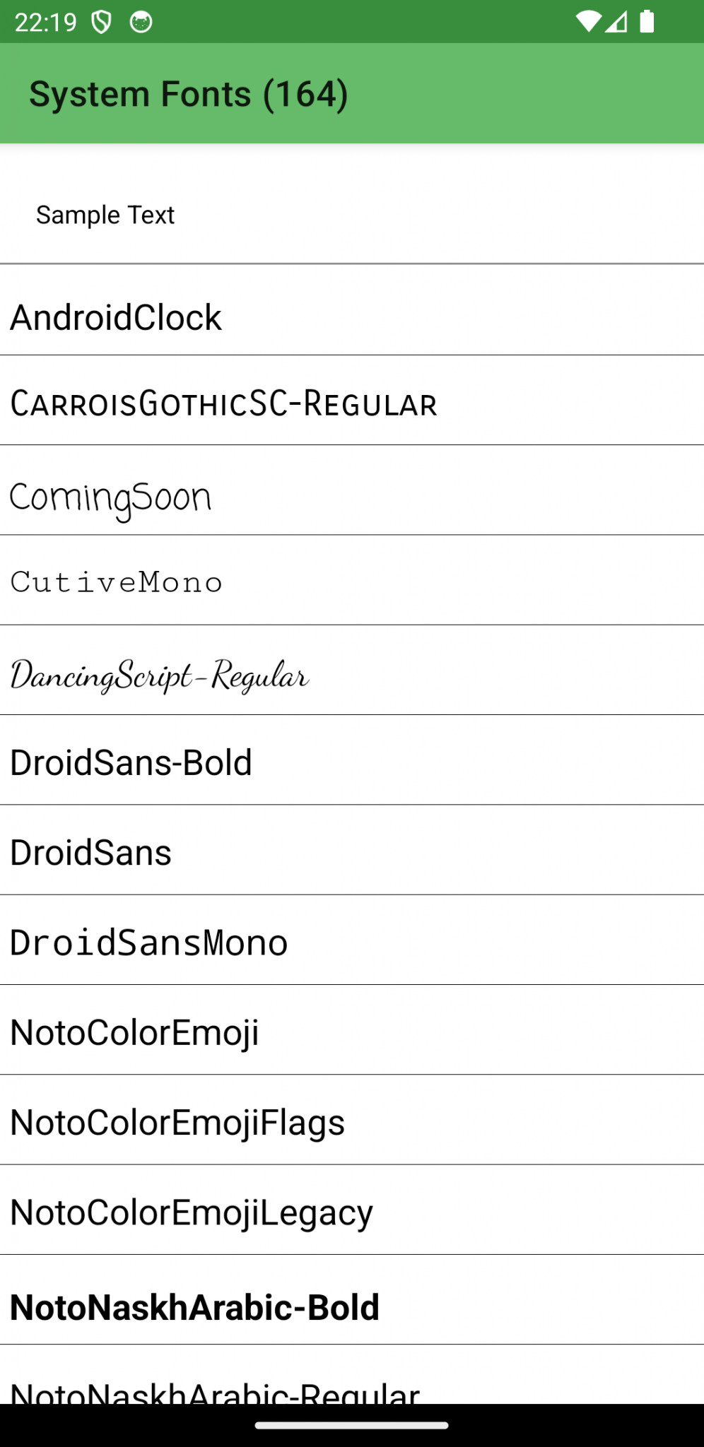 Android Quick Tip: Read and use installed fonts – Xojo Programming Blog