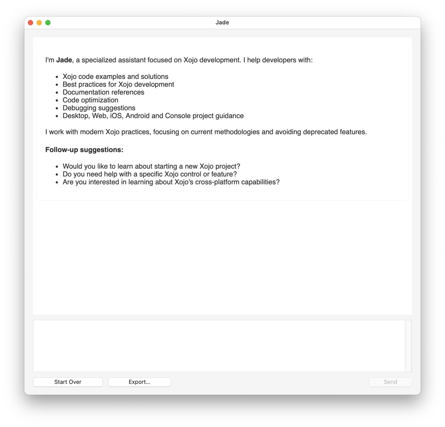 Introducing Jade The Xojo Ai Assistant Xojo Programming Blog